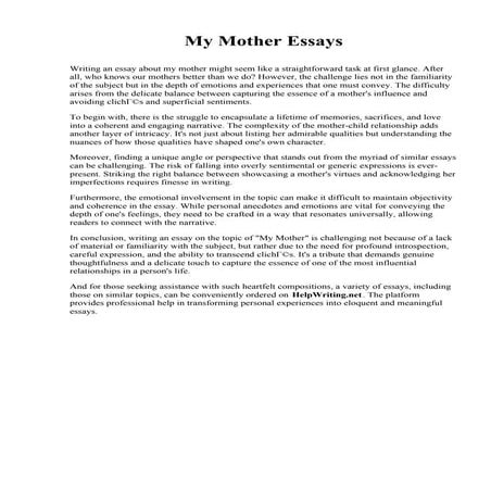 My Mother Essays.pdf