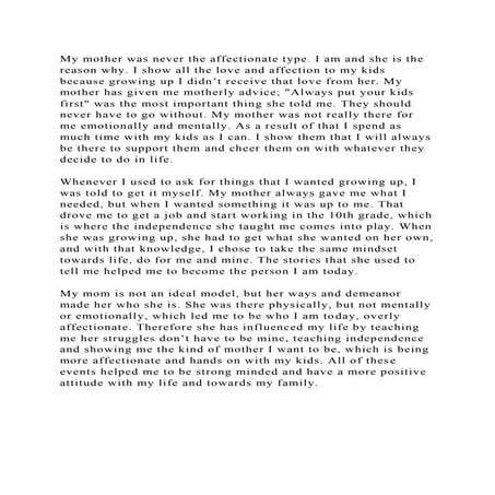 Essay of mom | DOCX