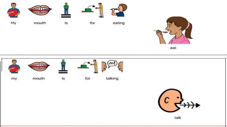 My mouth is for social story