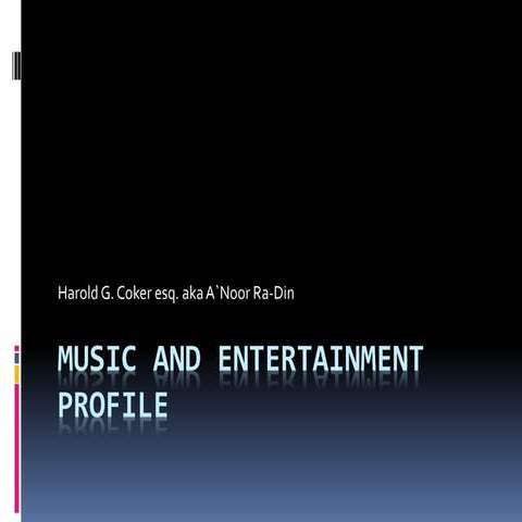 My Music Profile | PPTX