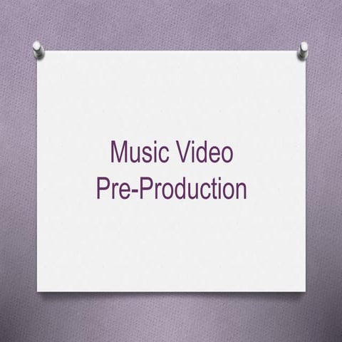 Music video presentation | PPTX