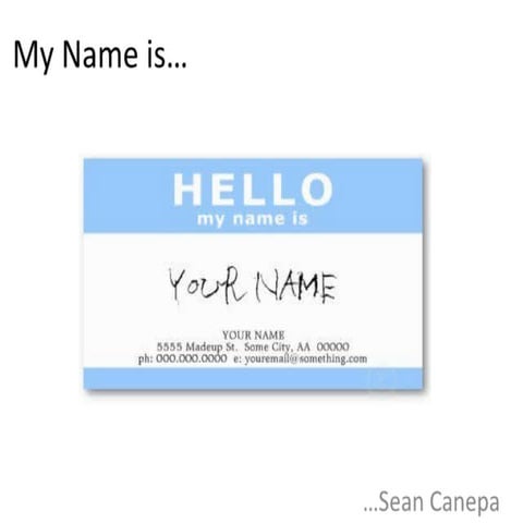 My name is | PDF