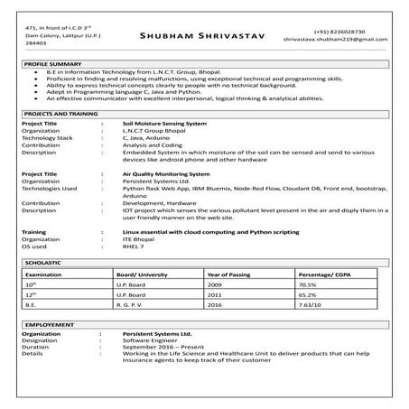 Resume | PDF | Programming Languages | Computing