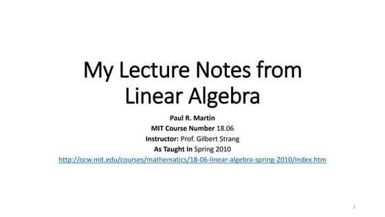 System Of Linear Equations Ppt