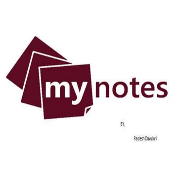 My notes | PPT