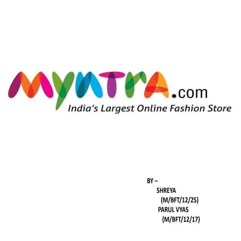 myntra Online Shopping Store | PPTX