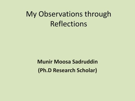 Observation lab | PPT