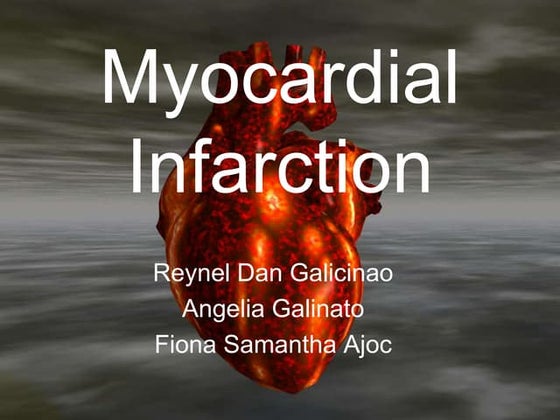 pathophysiology of myocardial infarction | PPT