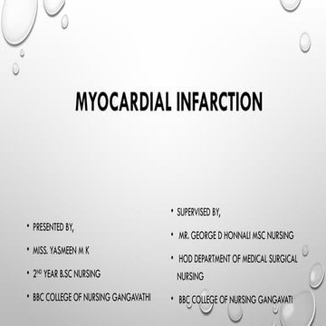 Myocardial infarction | PPT
