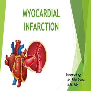 MYOCARDIAL INFARCTION nursing management | PPTX