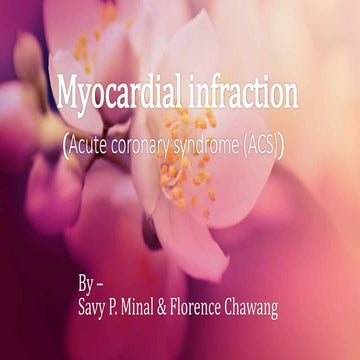 Myocardial infraction | PPTX