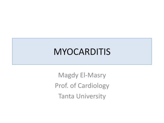 Myocarditis | PPT