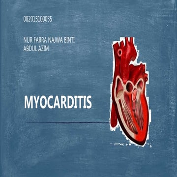 Myocarditis | PPTX | Heart and Cardiovascular Diseases | Diseases and ...