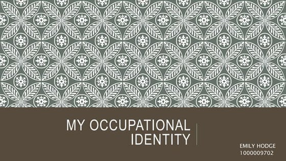 Occupational identity | PPT