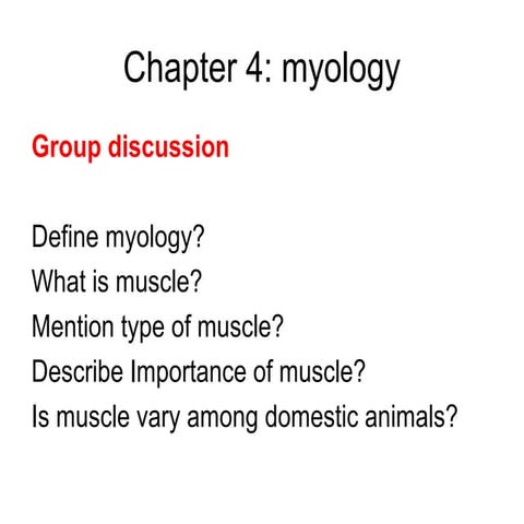 Myology | PPT