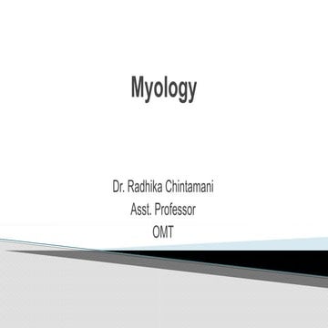 Myology | PDF