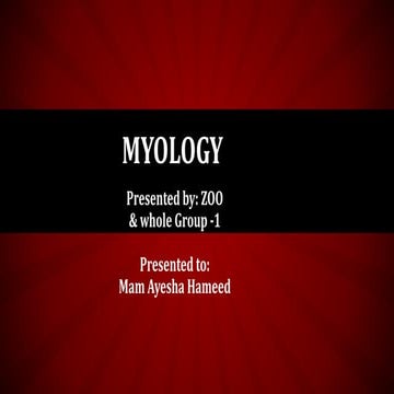 Myology | PPTX