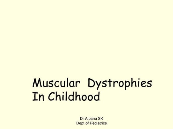 DUCHENNE MUSCULAR DYSTROPHY | PPTX