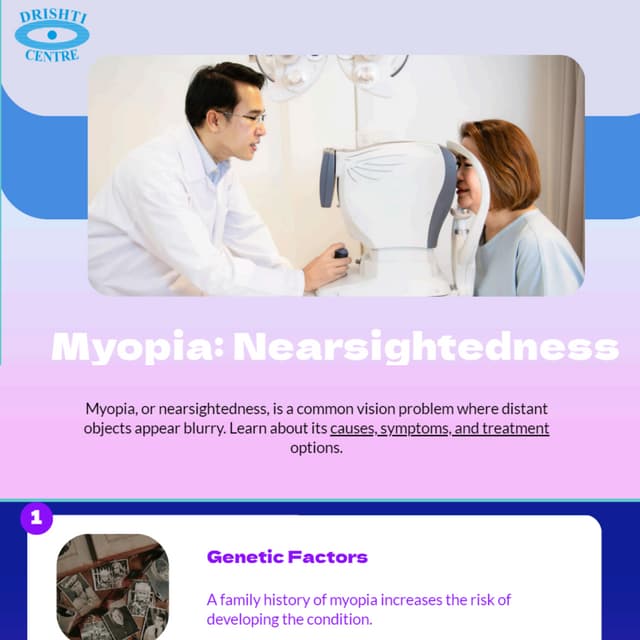 Myopia (Nearsightedness): Causes, Symptoms & Treatment | PDF