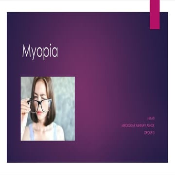 Myopia_Presentation.pptx mbbs 4th year ophthalmologi | PPTX