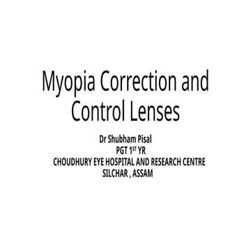 Myopia correction lens detail explanation | PPTX