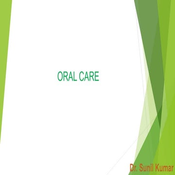 My oral care presentation f | PPT