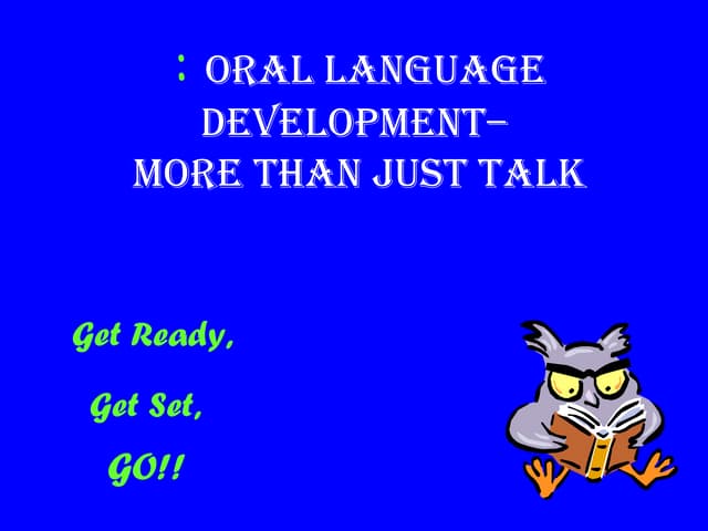 What is oral language | PPTX