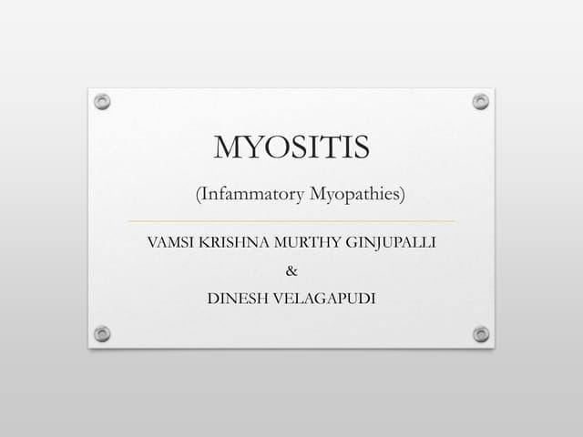 Common muscle disorders and diseases | PDF