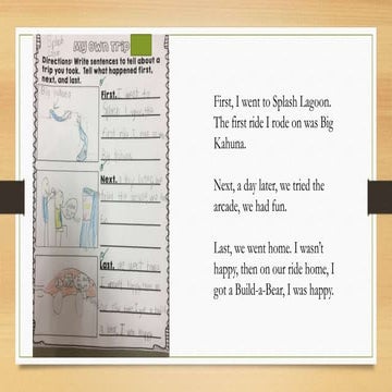 My own trip writing | PPT