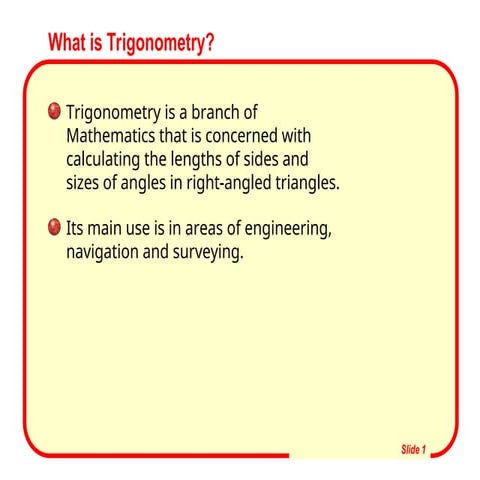 Comprehensive Introduction to Trigonometry: Concepts and Applications ...