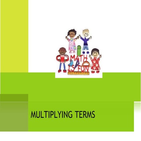 Myp7 multiply terms | PPT | Homework and Study | Education
