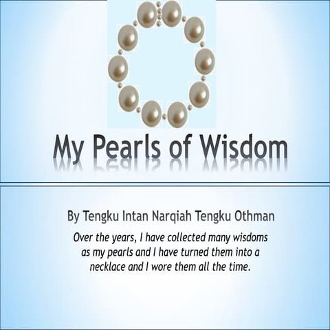 My pearls of wisdom | PDF