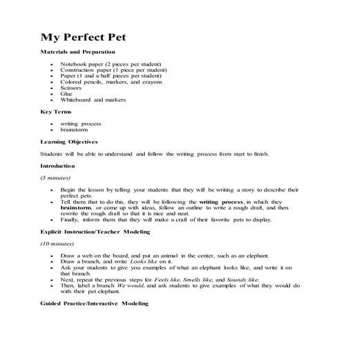 My perfect pet | DOCX