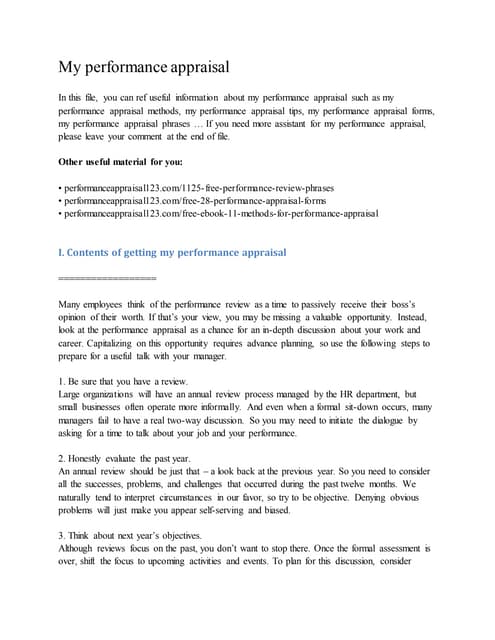 Janitorial worker performance appraisal | DOC