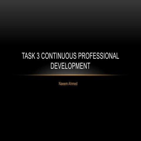 unit1 task 3 My personal development plan | PPTX