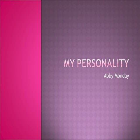 My Personality | PPT