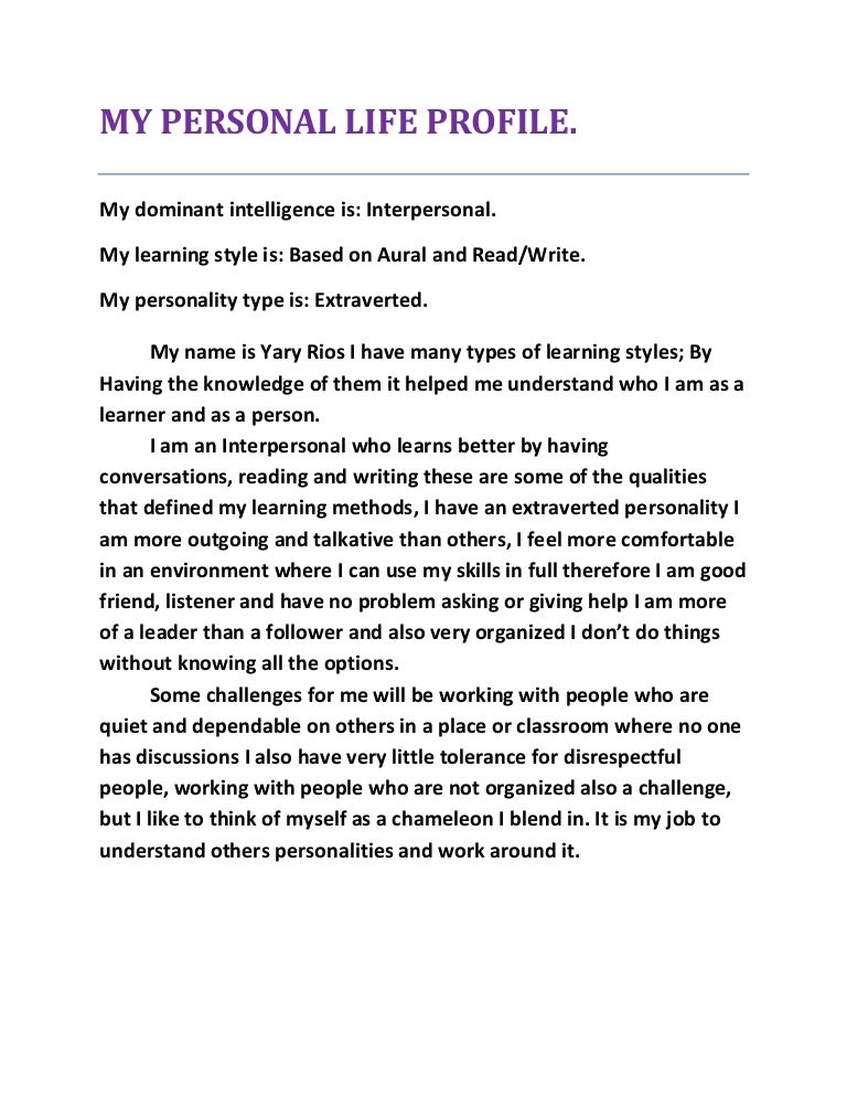 My Personal Life Profile my-personal-life-profile