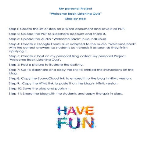 My personal project | PDF