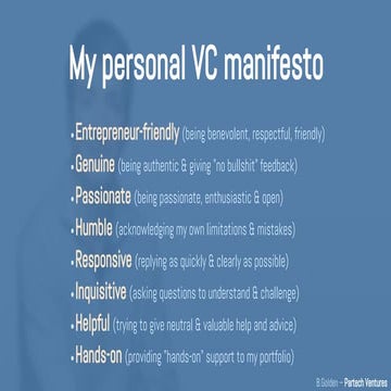 My personal VC manifesto | PDF