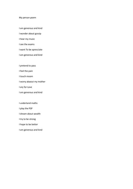 My First Poem. Tong.1B