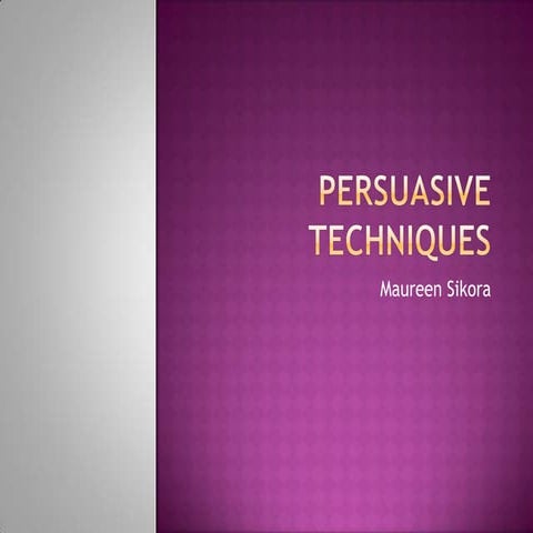 My persuasive powerpoint | PPT