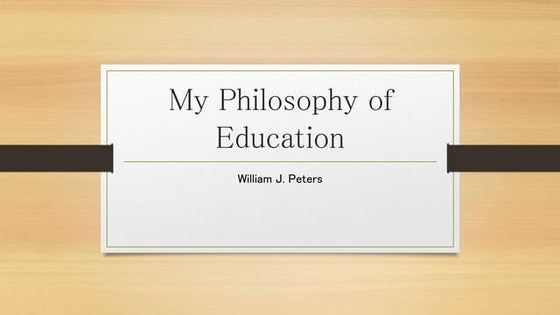 Teaching-Learning Philosophy Statement_Rachel Eike | PDF