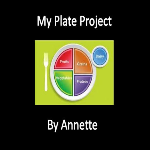 Nutrition-My plate project by annette | PPT