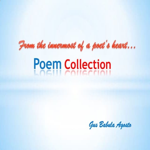 My poem collection | PPTX