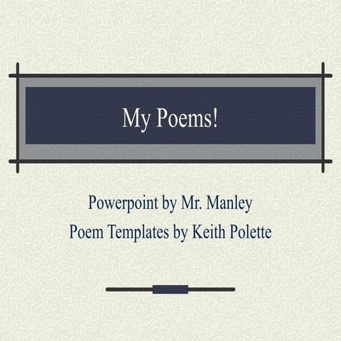 My poems! | PPT