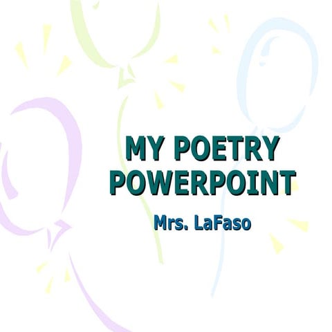 Acrostic poems | PPTX