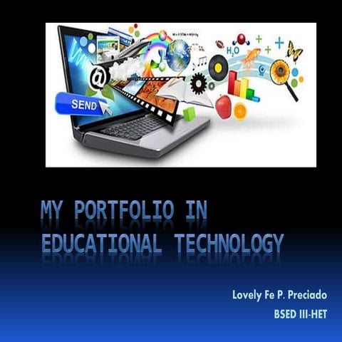 My portfolio in educational technology | PPTX