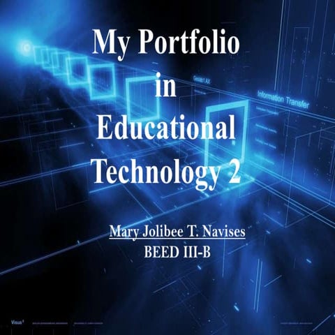 My portfolio in educational technology 2 | PPT