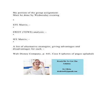 My portion of the group assignment Must be done by Wednesday even.docx