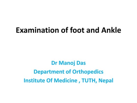 Knee examination | PPT